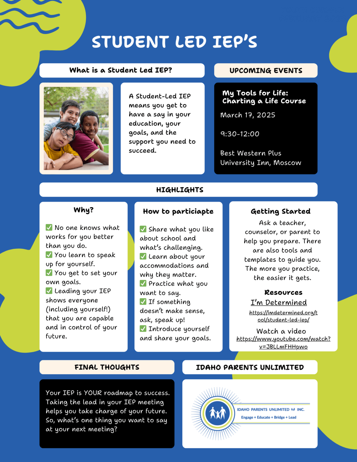 IPUL's Homepage - Idaho Parents Unlimited